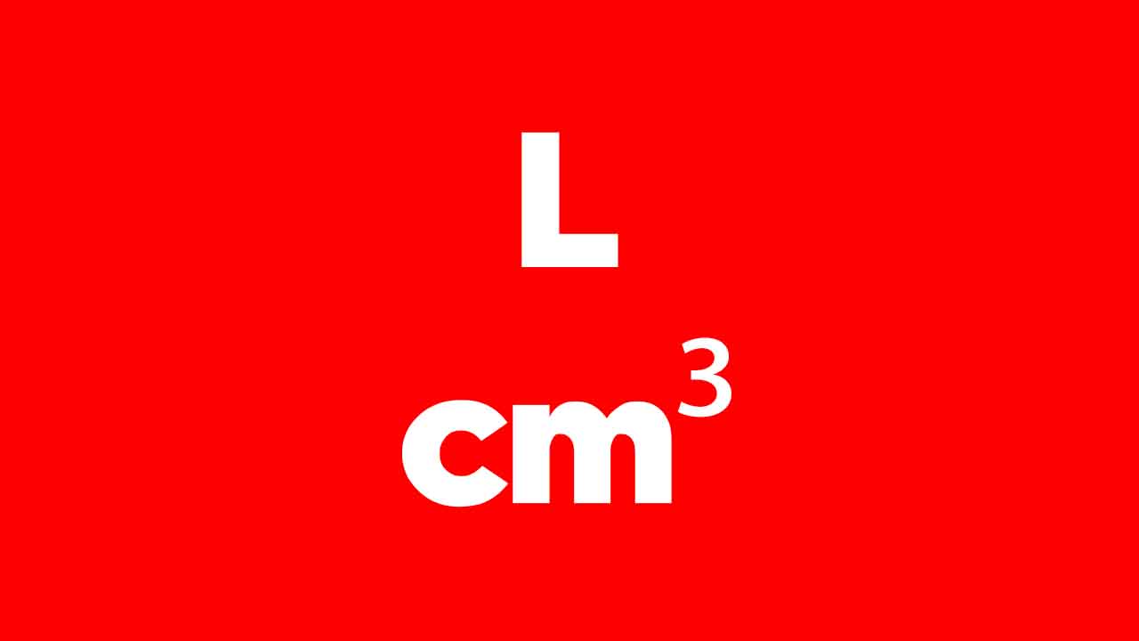 Pasar de Litros a centímetros cúbicos | Calculadora